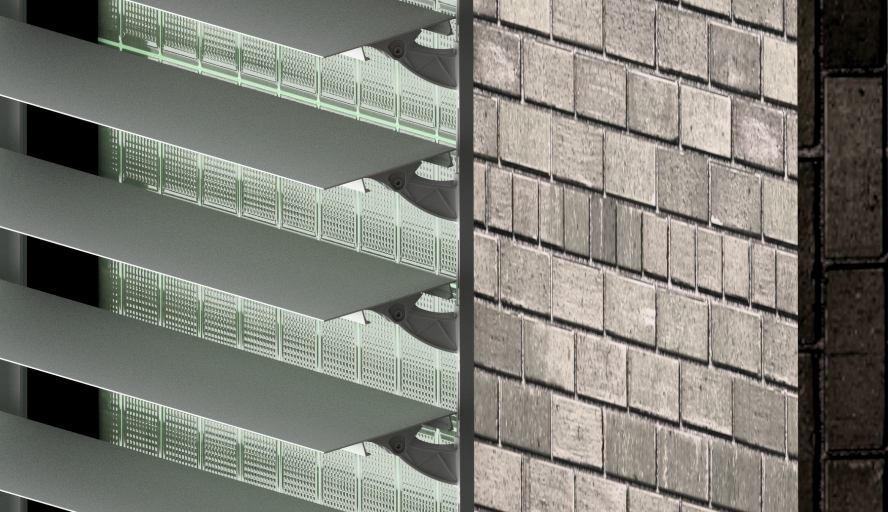 Aluminium Rack arm Louver Systems | Sunshield Global