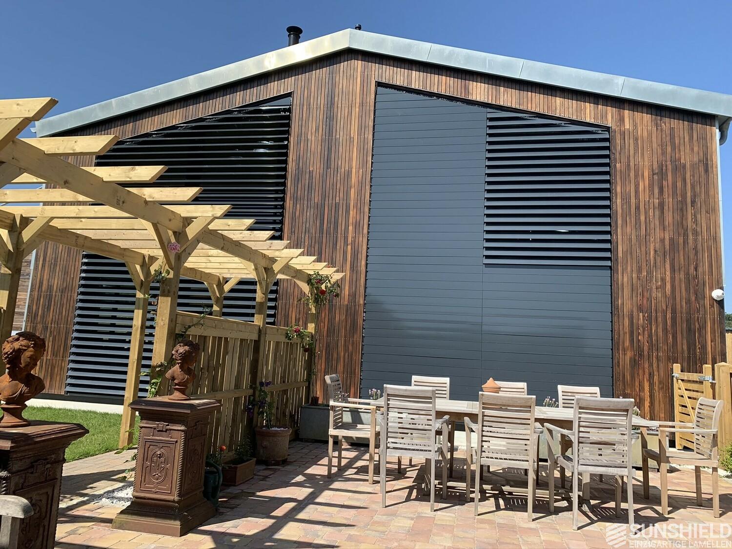 Multiple louvers, 150E, Clover Farm, IMP House, Isle of Wright, UK ...