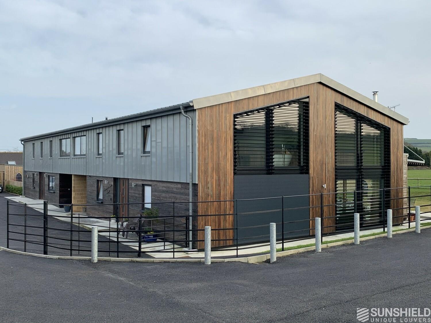 Multiple louvers, 150E, Clover Farm, IMP House, Isle of Wright, UK ...