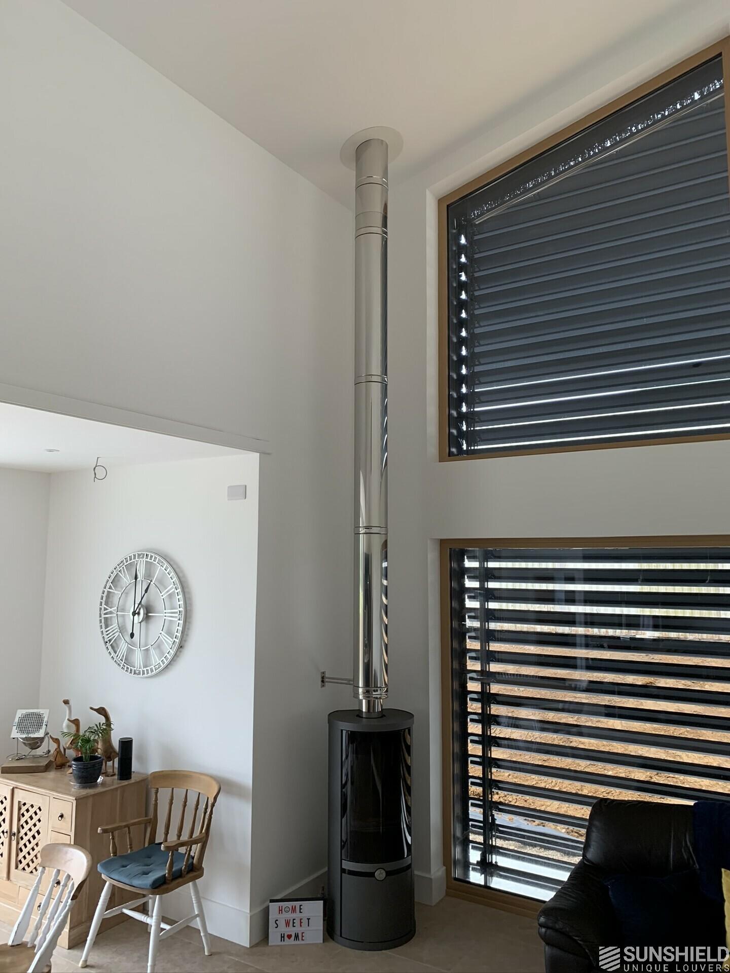 Multiple louvers, 150E, Clover Farm, IMP House, Isle of Wright, UK ...